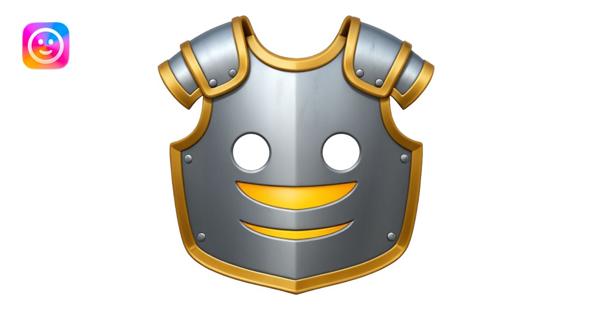 Armor plate emoji | AI Emoji Generator