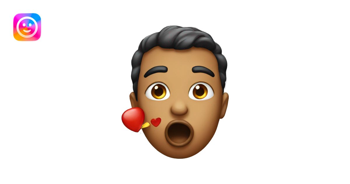 emoji blowing kiss emoji | AI Emoji Generator