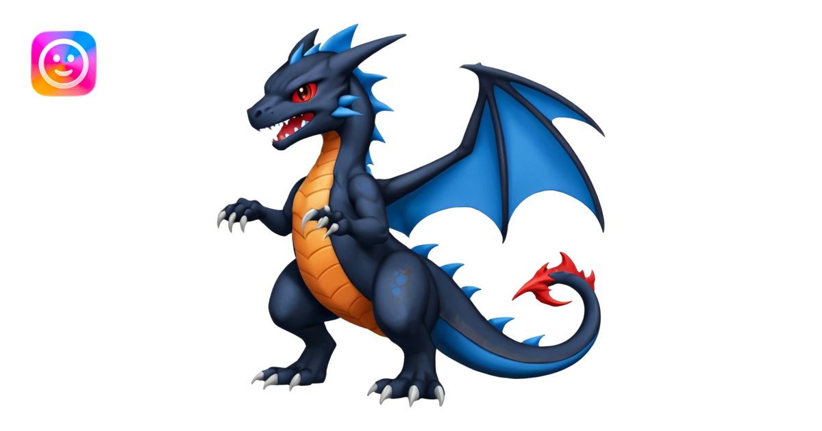 Black and Blue Venom-Stitch-Charizard-Zekrom-Salandit-Sneasel-fusion ...