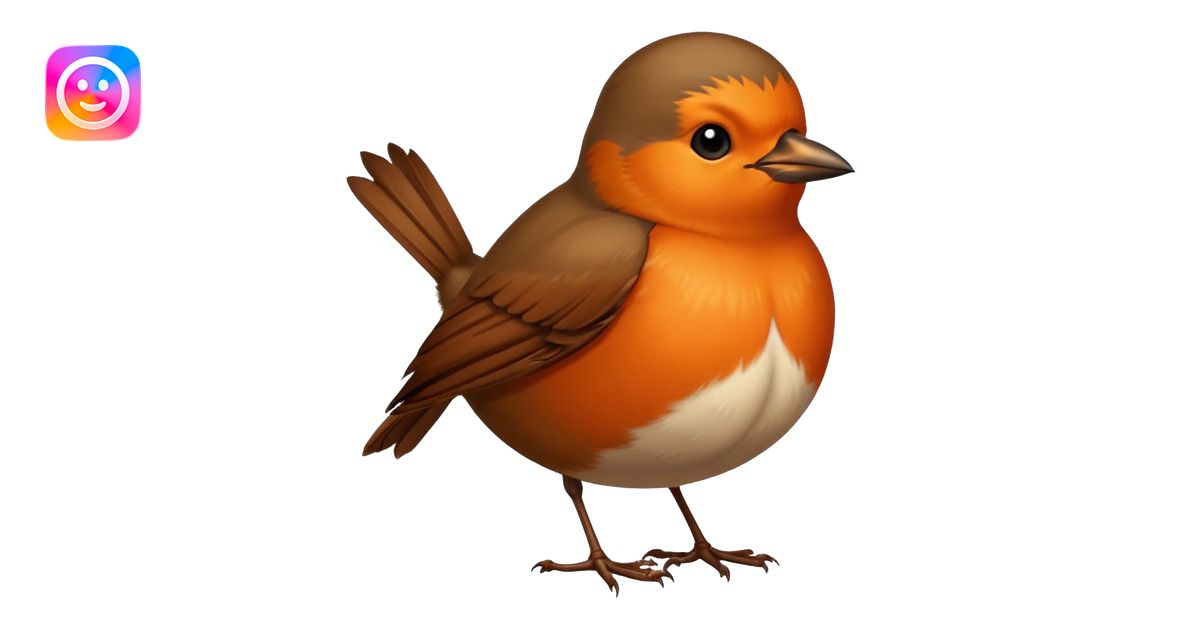 Robin bird emoji emoji | AI Emoji Generator