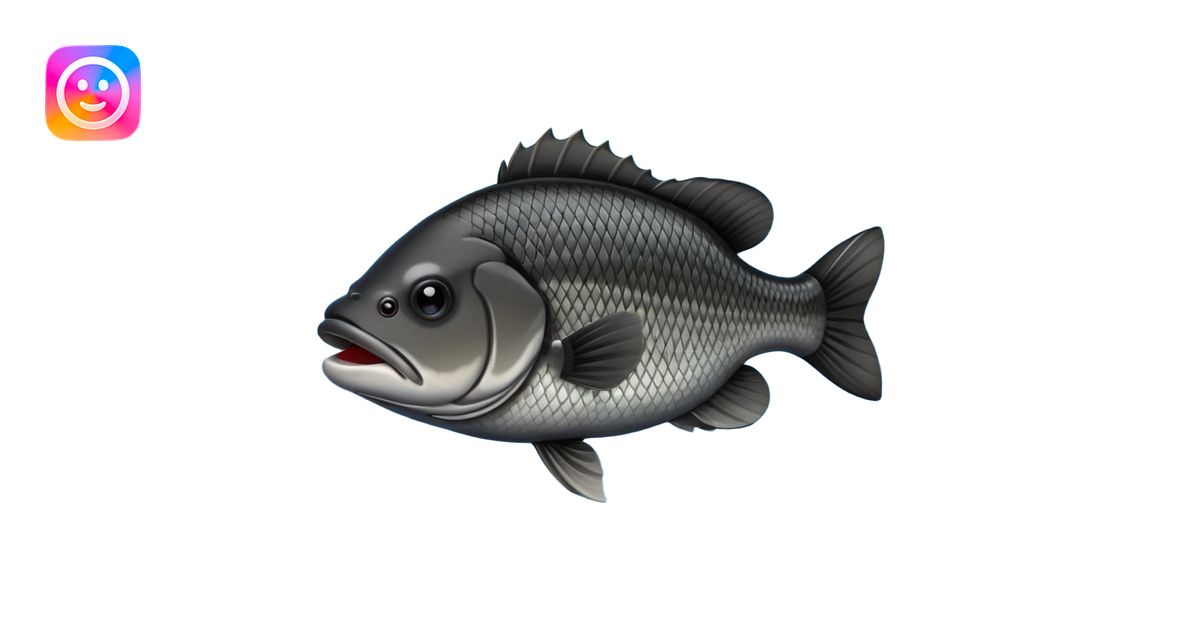 Black bass emoji | AI Emoji Generator