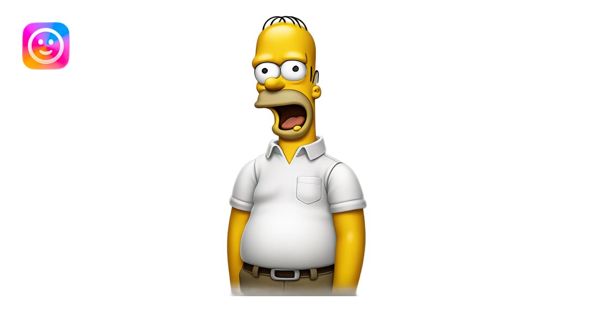 Homer Simpson “Doh!” emoji | AI Emoji Generator