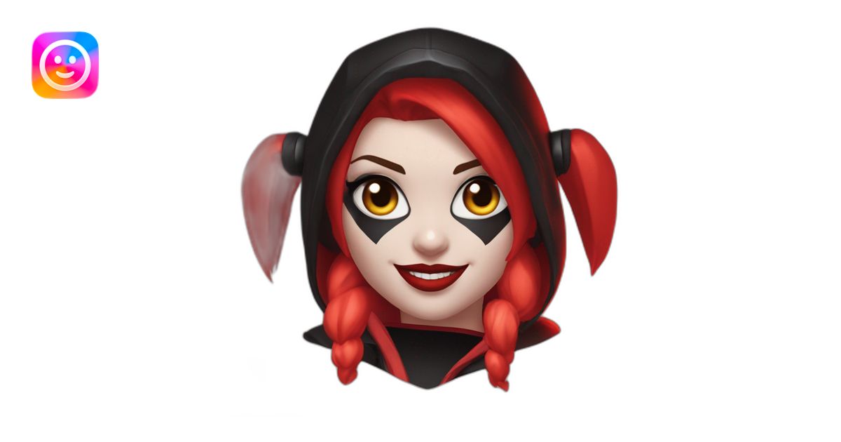 Harley Quinn with this style : Riot Games Valorant black red glowing ...