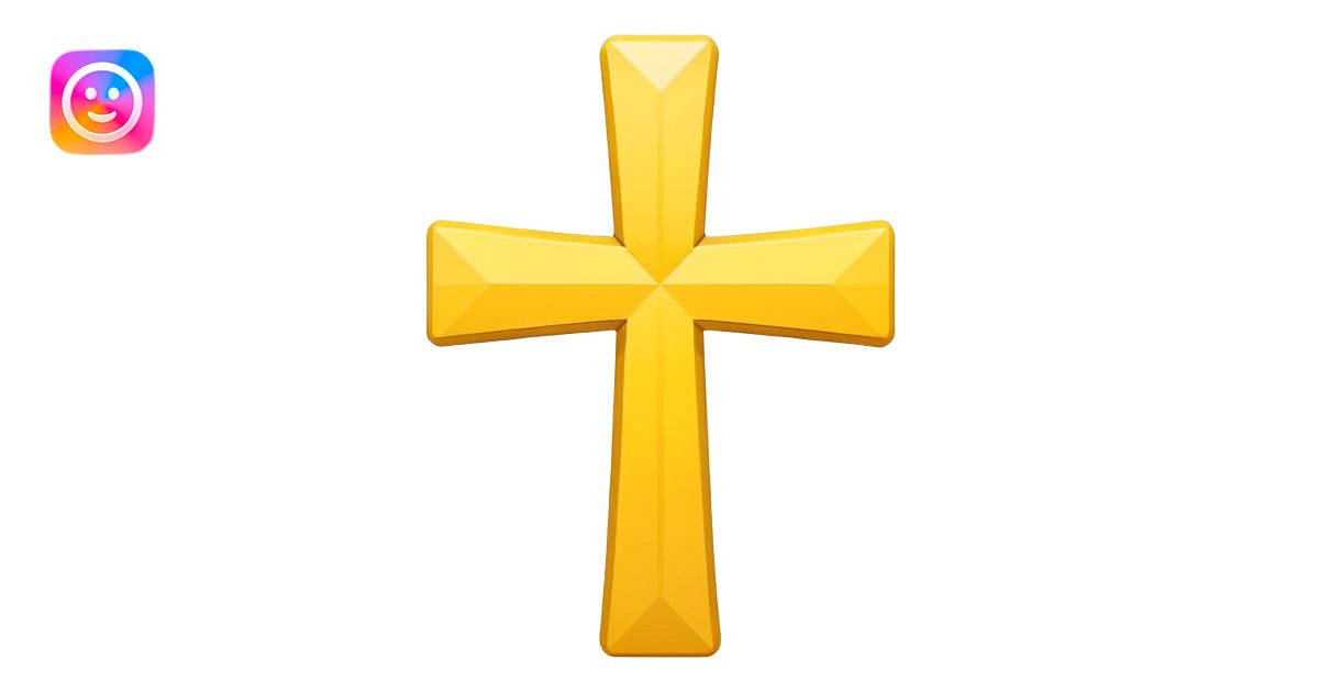 yellow diagonal cross symbol emoji | AI Emoji Generator