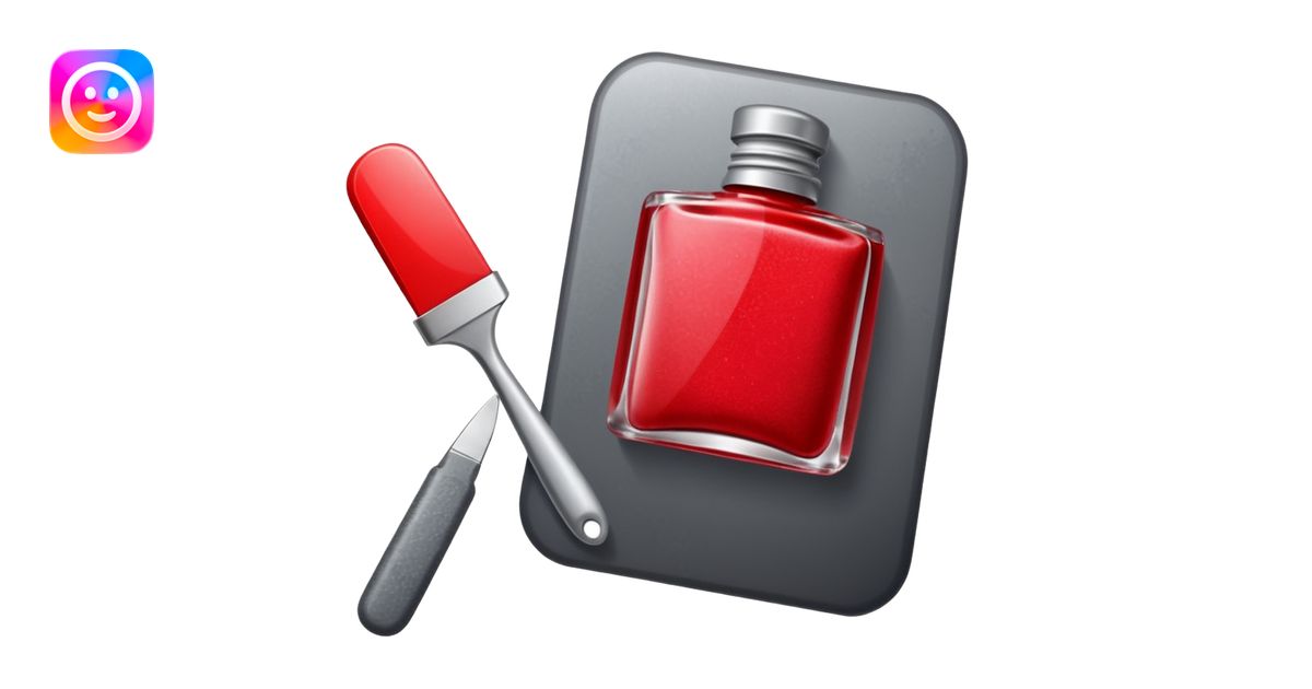 Create an icon with tools used by manicurists emoji | AI Emoji Generator