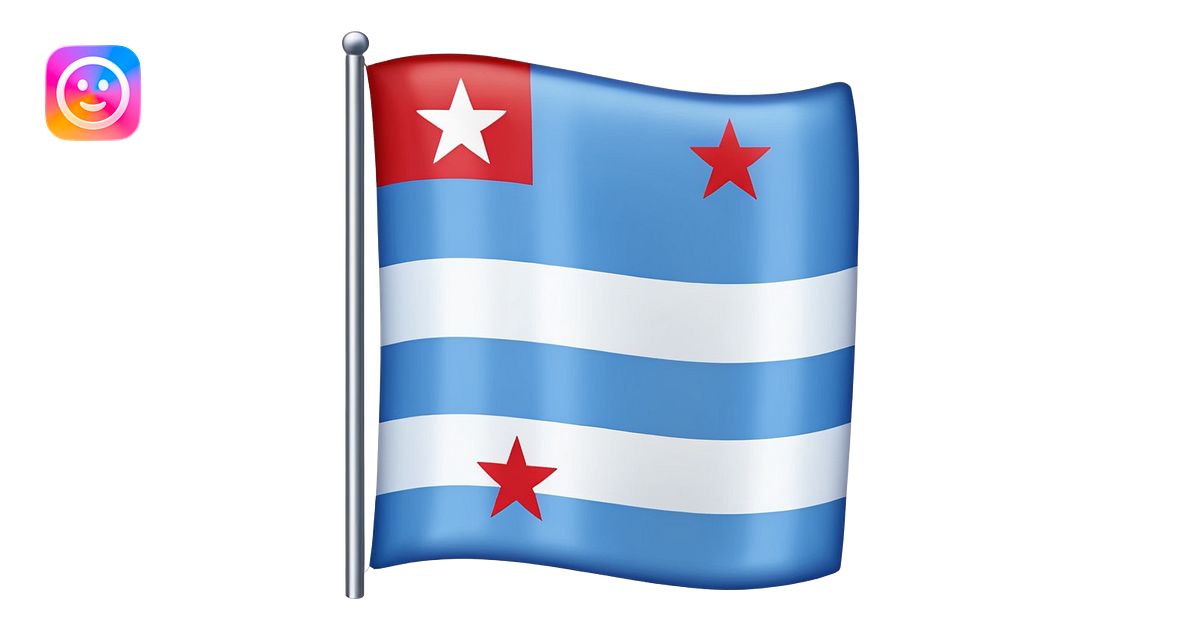 Chicago flag emoji | AI Emoji Generator