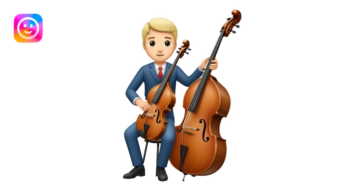 playing upright bass emoji | AI Emoji Generator