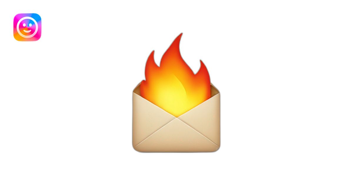 Fire email emoji | AI Emoji Generator