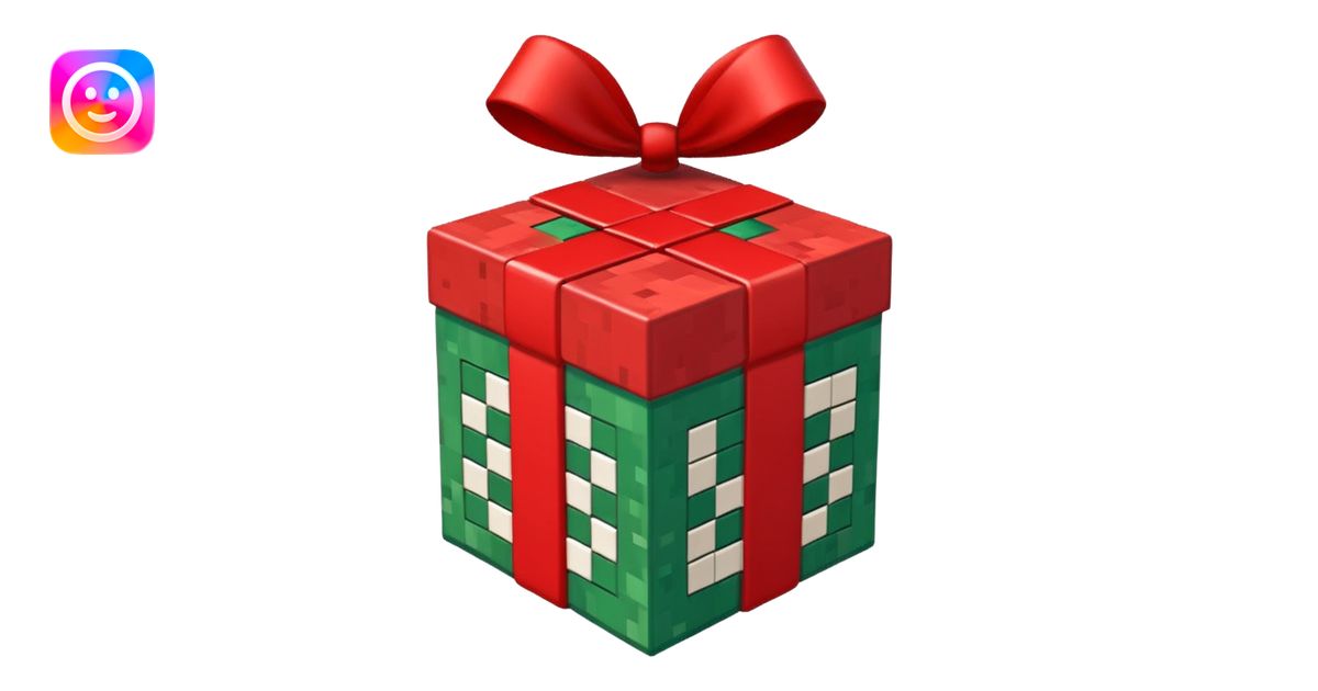 minecraft chistmas block emoji | AI Emoji Generator