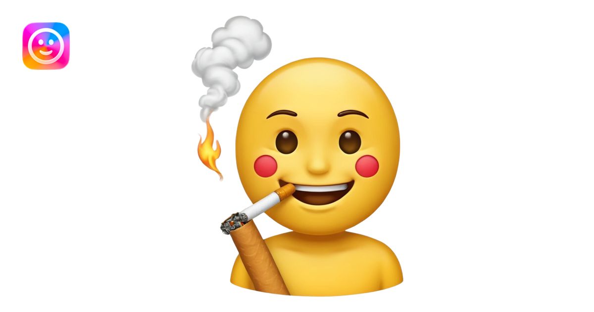 Emoji smoking a cigarette emoji | AI Emoji Generator