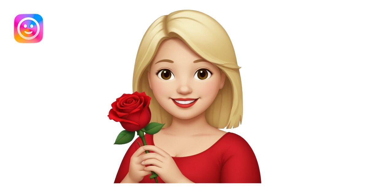 ash Trevino is a fat girl with blonde hair and has a rose in her hand ...