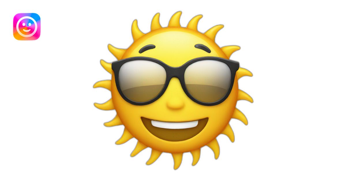 Sun smiley emoji | AI Emoji Generator