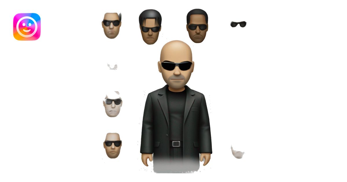 Neo from the matrix emoji | AI Emoji Generator