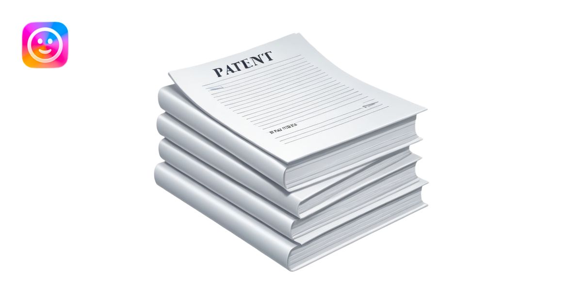 Pile of patent papers emoji | AI Emoji Generator