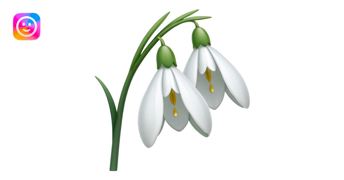 snowdrop flower emoji | AI Emoji Generator