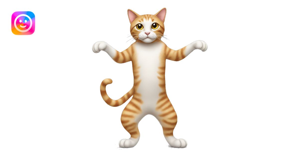 cat standing on two legs emoji | AI Emoji Generator