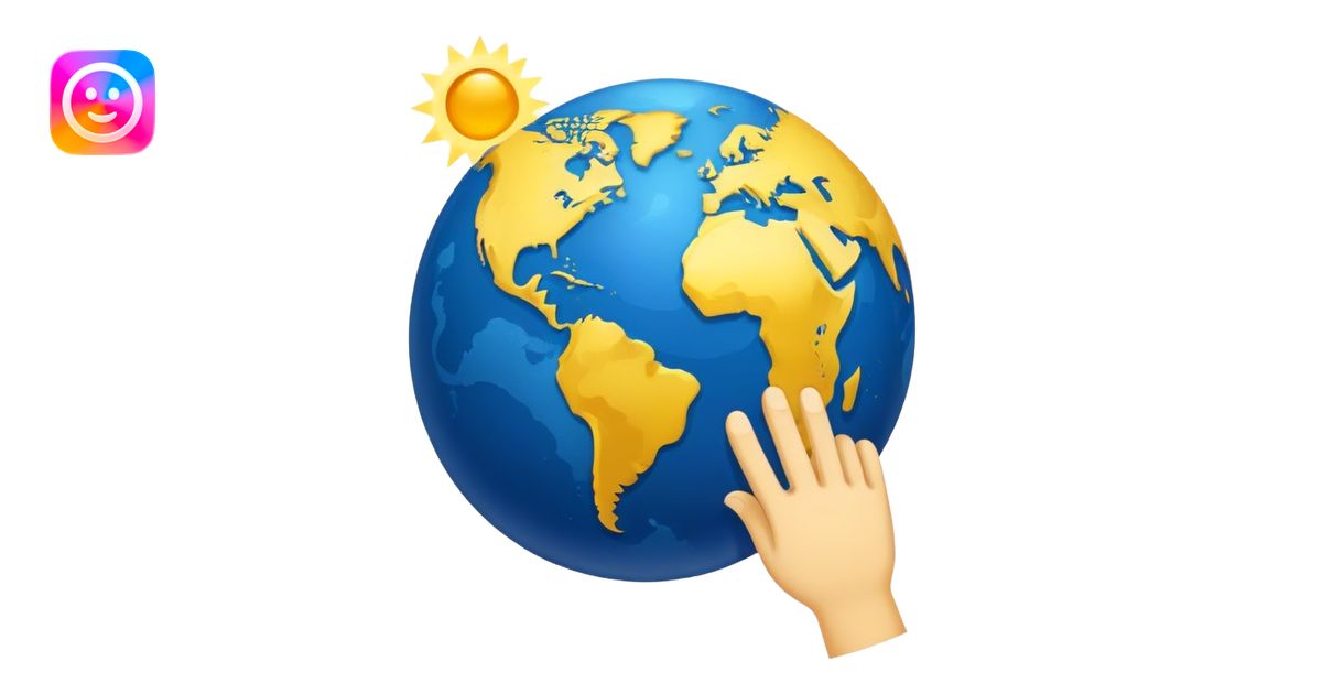 super earth salute in the style of standard goog emoji | AI Emoji Generator