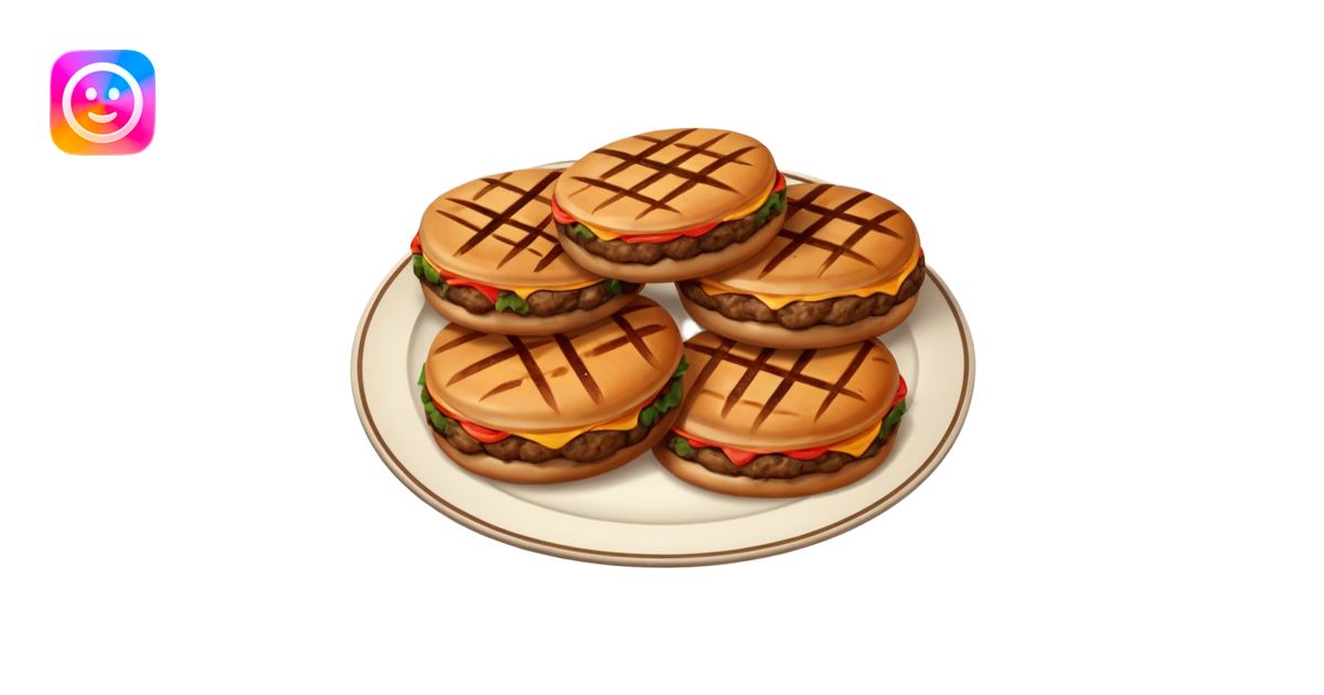 a plate of meat patties emoji | AI Emoji Generator