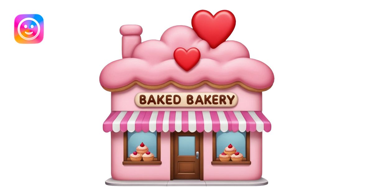 Cute pink Bakery emoji | AI Emoji Generator