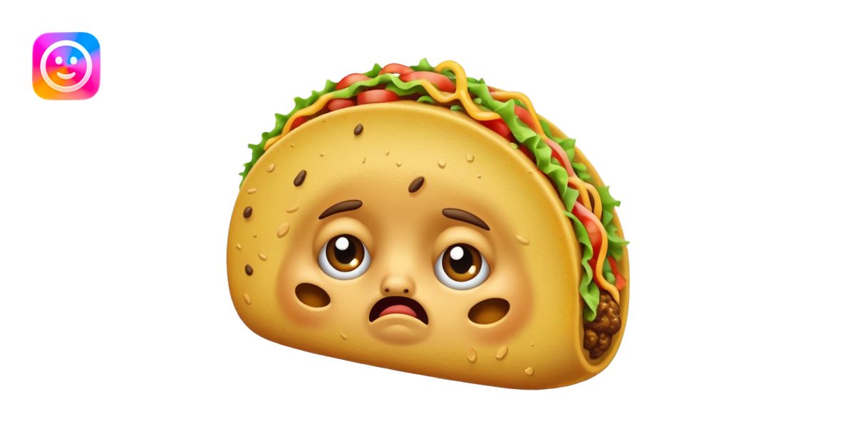 Very sad crying tacos emoji | AI Emoji Generator