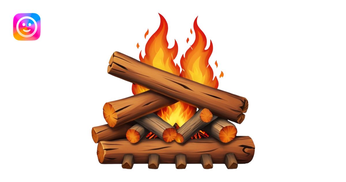 camp fireplace emoji | AI Emoji Generator
