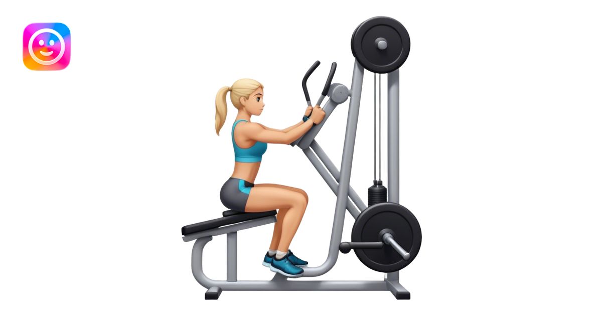 side-view triceps-machine exercise emoji | AI Emoji Generator