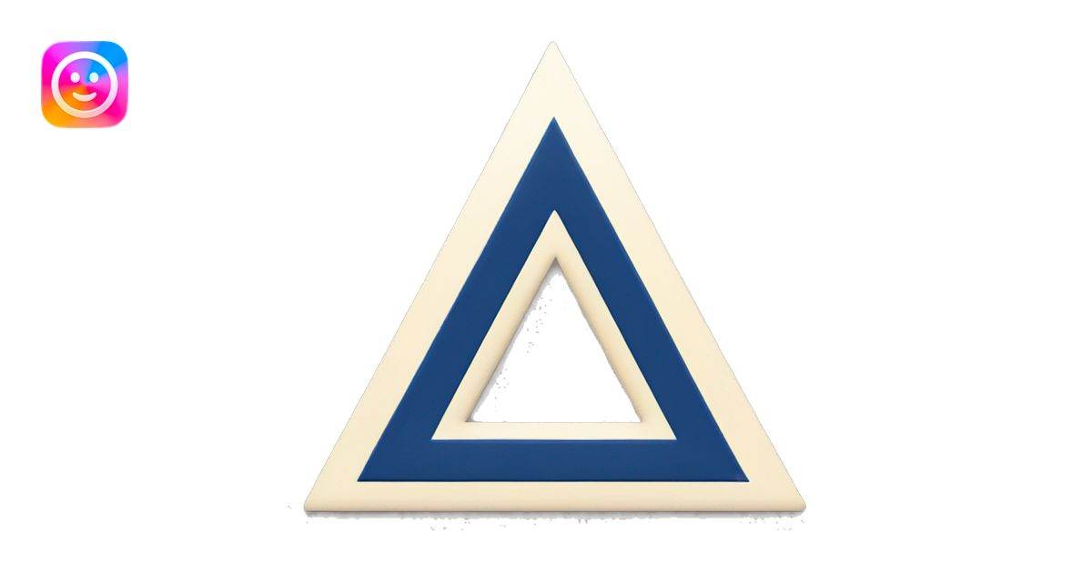 AA triangle in circle emoji | AI Emoji Generator