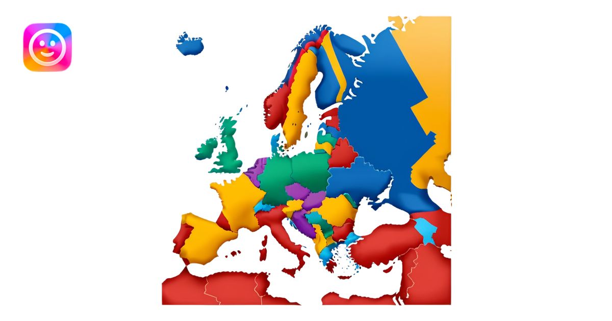 Map of Europe emoji | AI Emoji Generator