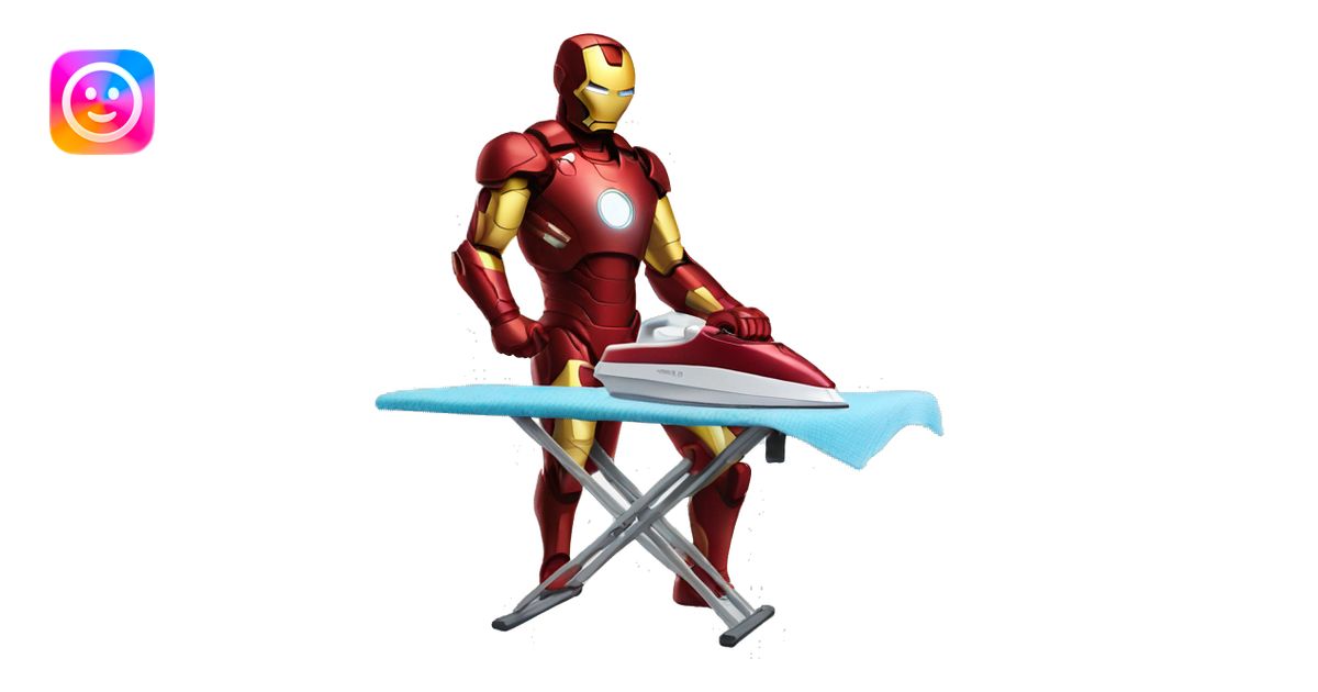 ironman ironing clothes emoji | AI Emoji Generator