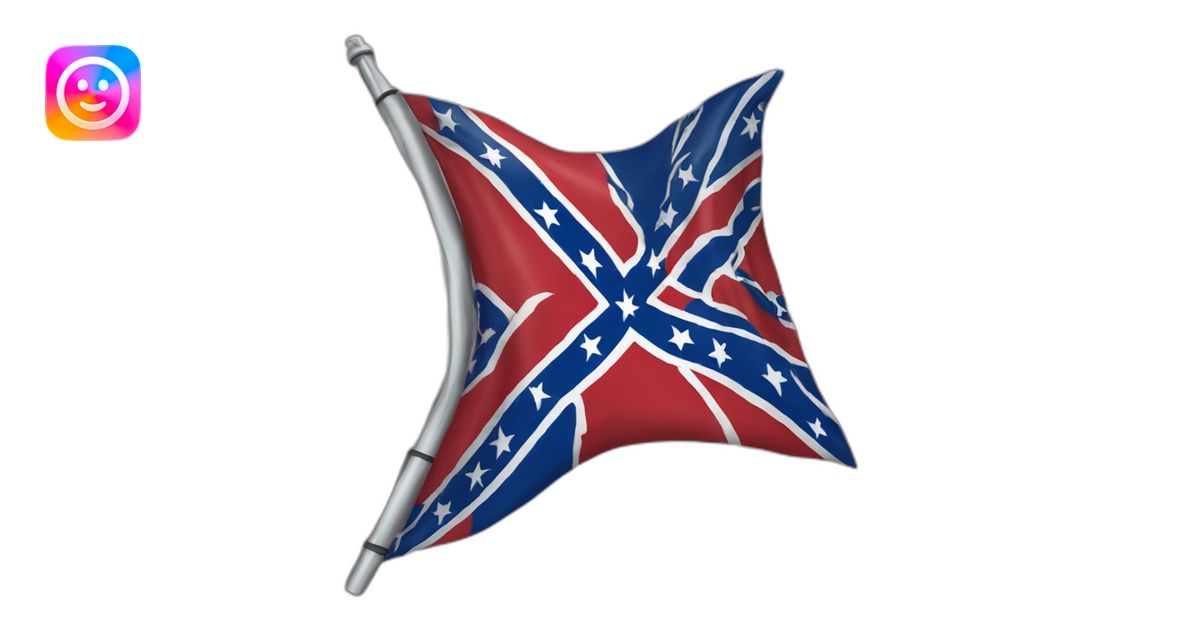 American south confederate battle flag emoji | AI Emoji Generator