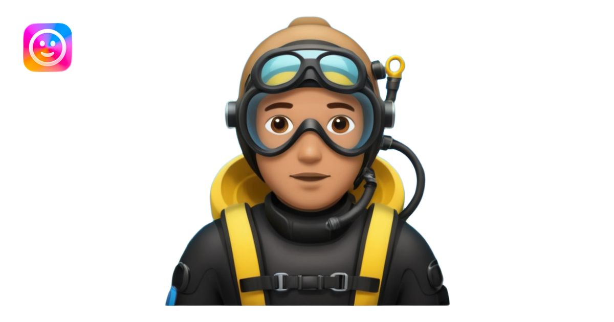 Underwater man emoji | AI Emoji Generator