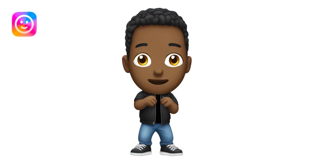 A guy rapping emoji | AI Emoji Generator