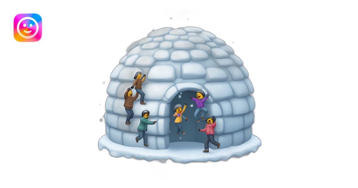 igloo people dancing outside emoji | AI Emoji Generator