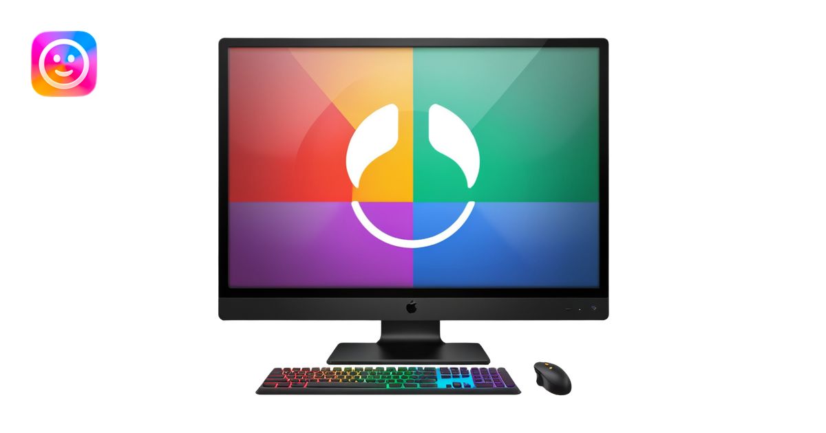 gaming rgb monitor emoji | AI Emoji Generator