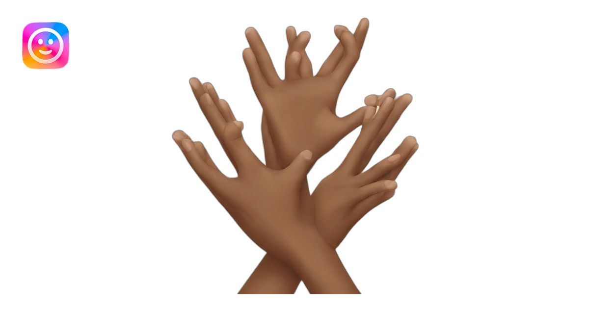 Unity with hands emoji | AI Emoji Generator