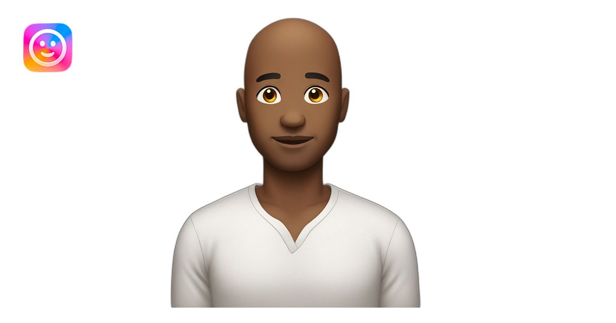 bald black man emoji | AI Emoji Generator