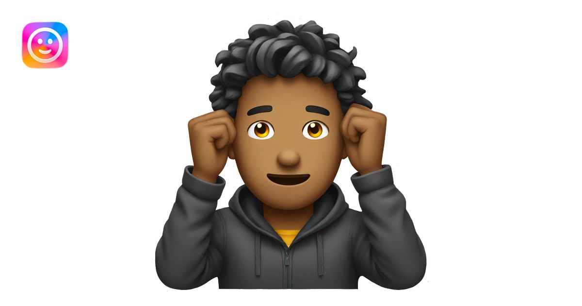 programmer pulling his hair emoji | AI Emoji Generator