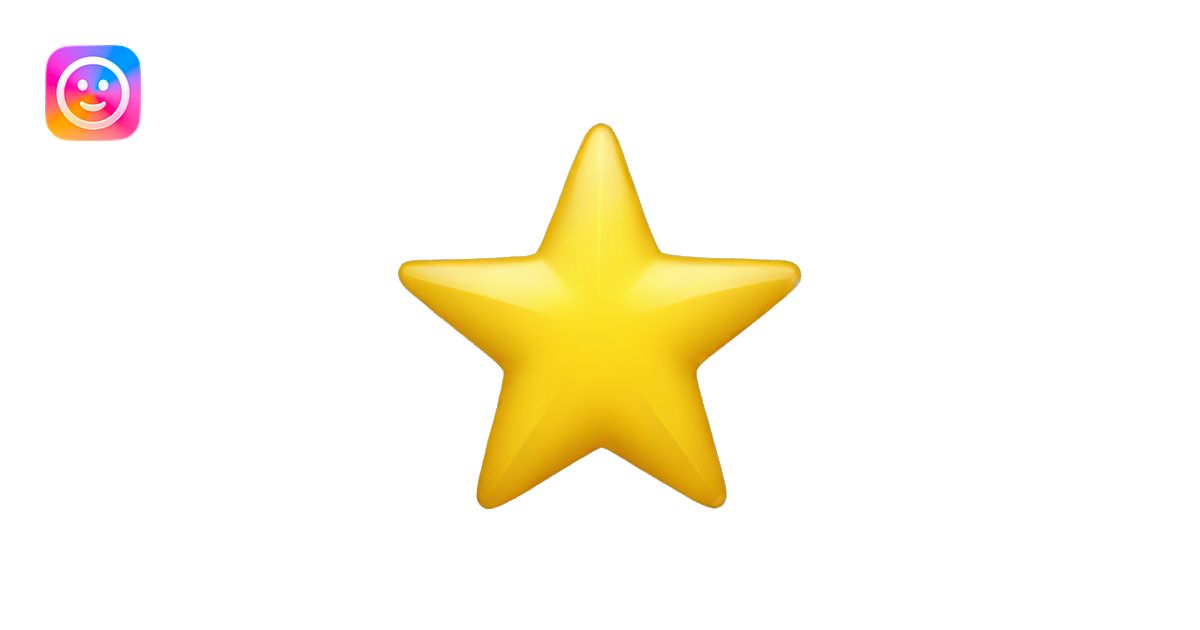Yellow Star emoji | AI Emoji Generator