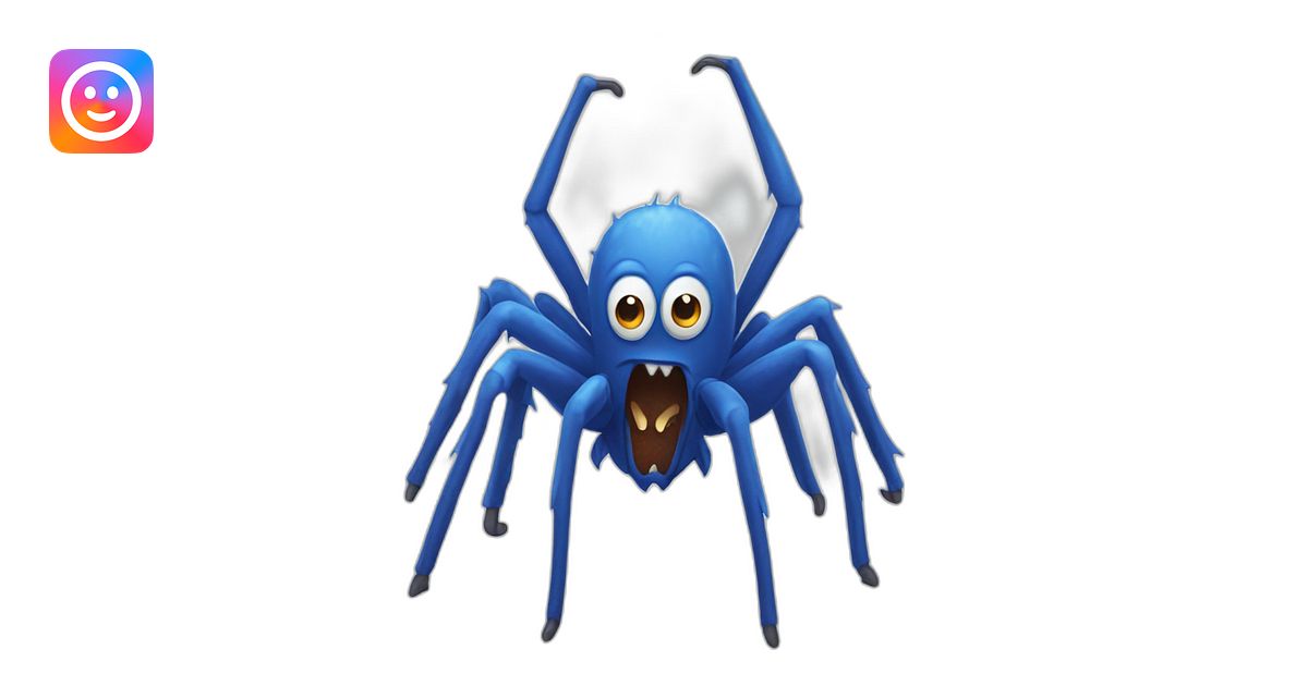 blue monster spidetr emoji | AI Emoji Generator