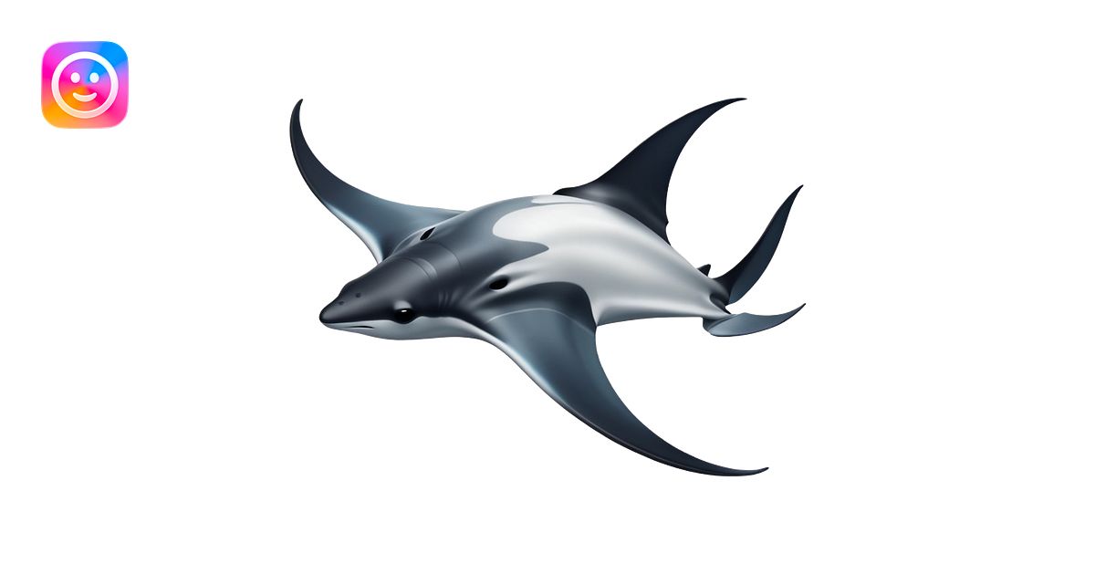 Manta ray emoji | AI Emoji Generator