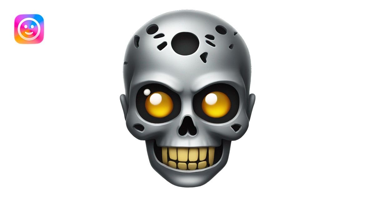 Metal calavera emoji | AI Emoji Generator