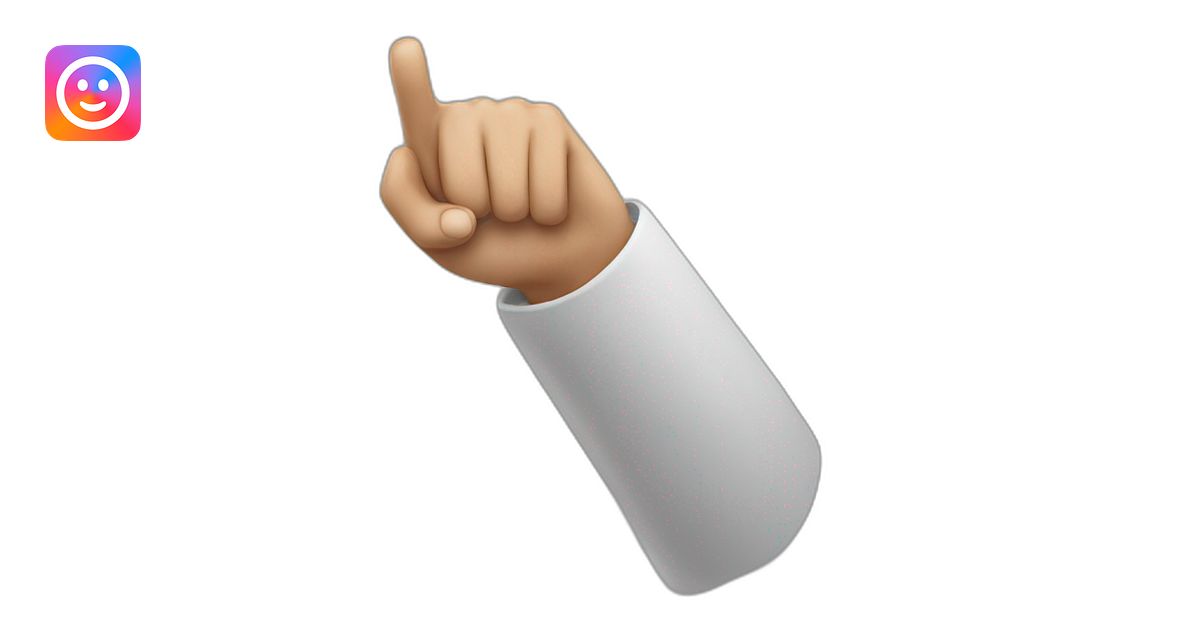 pointing at chin emoji | AI Emoji Generator