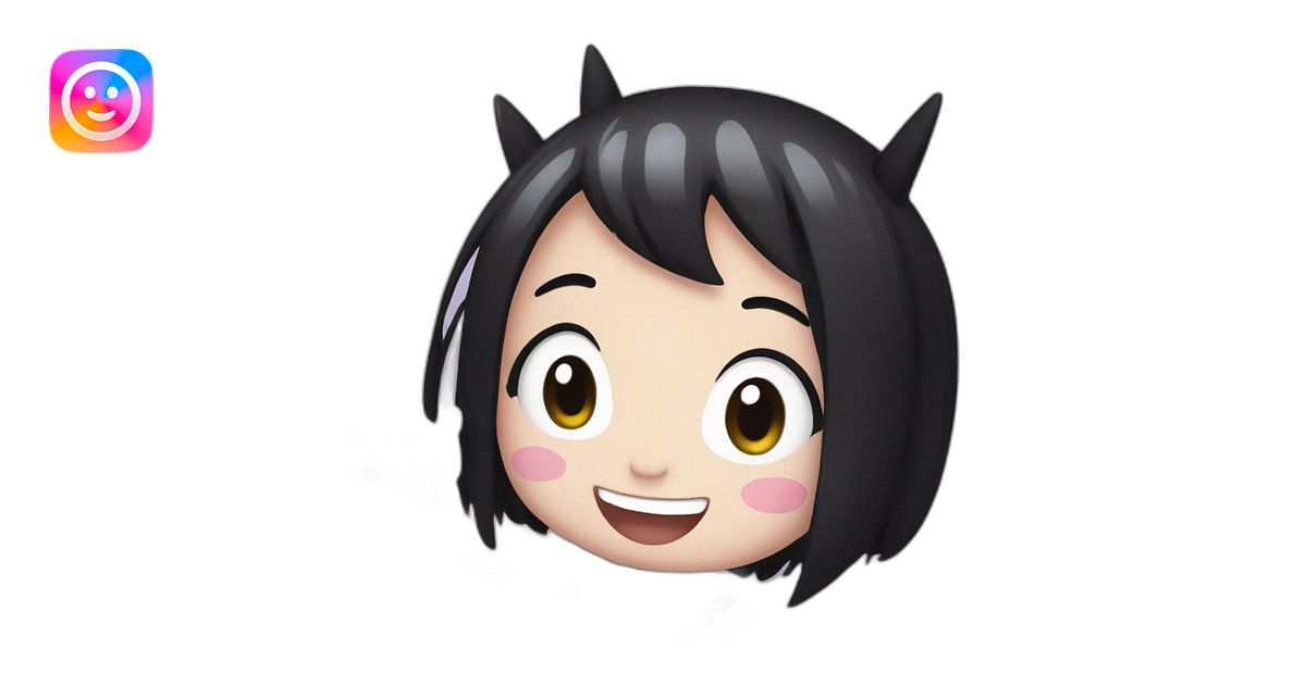 Kuromi getting excited saying yay emoji | AI Emoji Generator