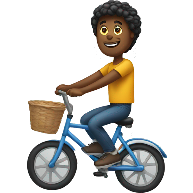 With riding a bike emoji | AI Emoji Generator