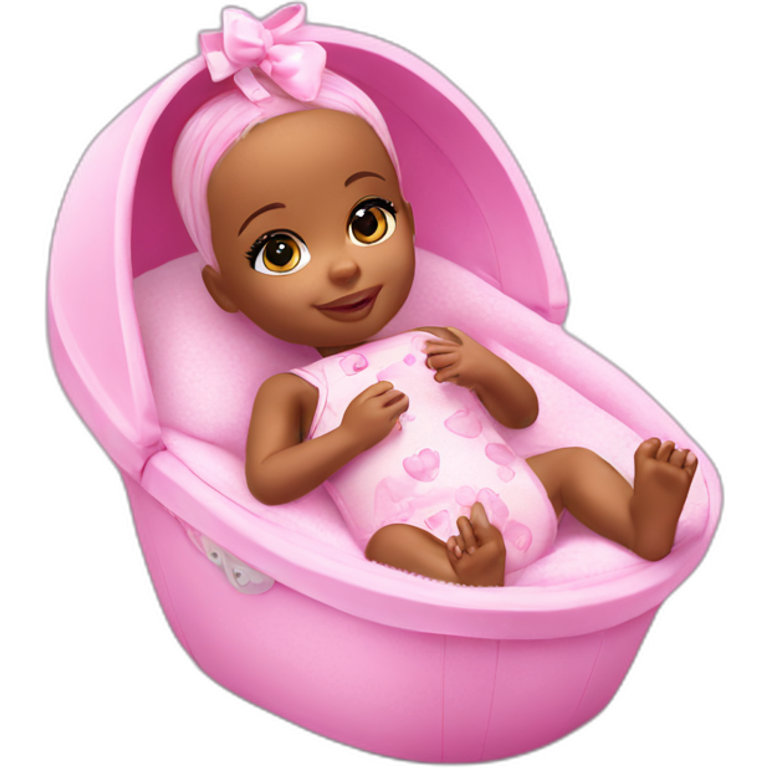 Newborn barbie photo session emoji | AI Emoji Generator