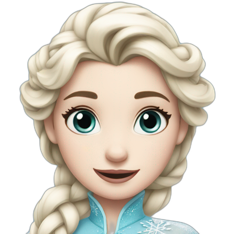Elsa from Frozen emoji | AI Emoji Generator