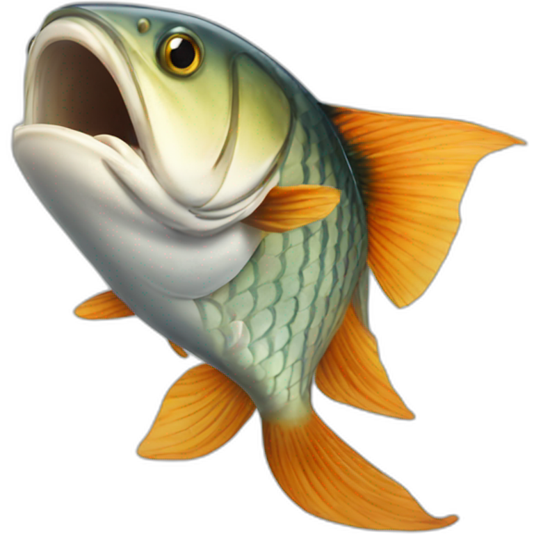 Fish eat a fish emoji | AI Emoji Generator
