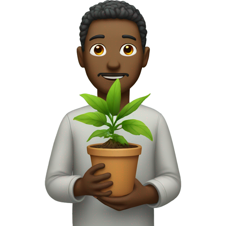 man with a plant emoji | AI Emoji Generator