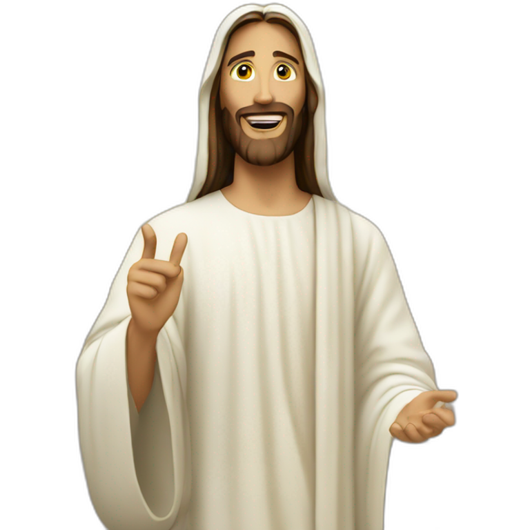 jesus is raving emoji | AI Emoji Generator