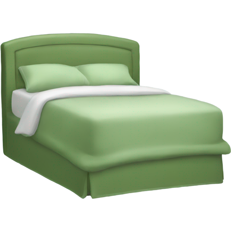 Sage green bed emoji | AI Emoji Generator